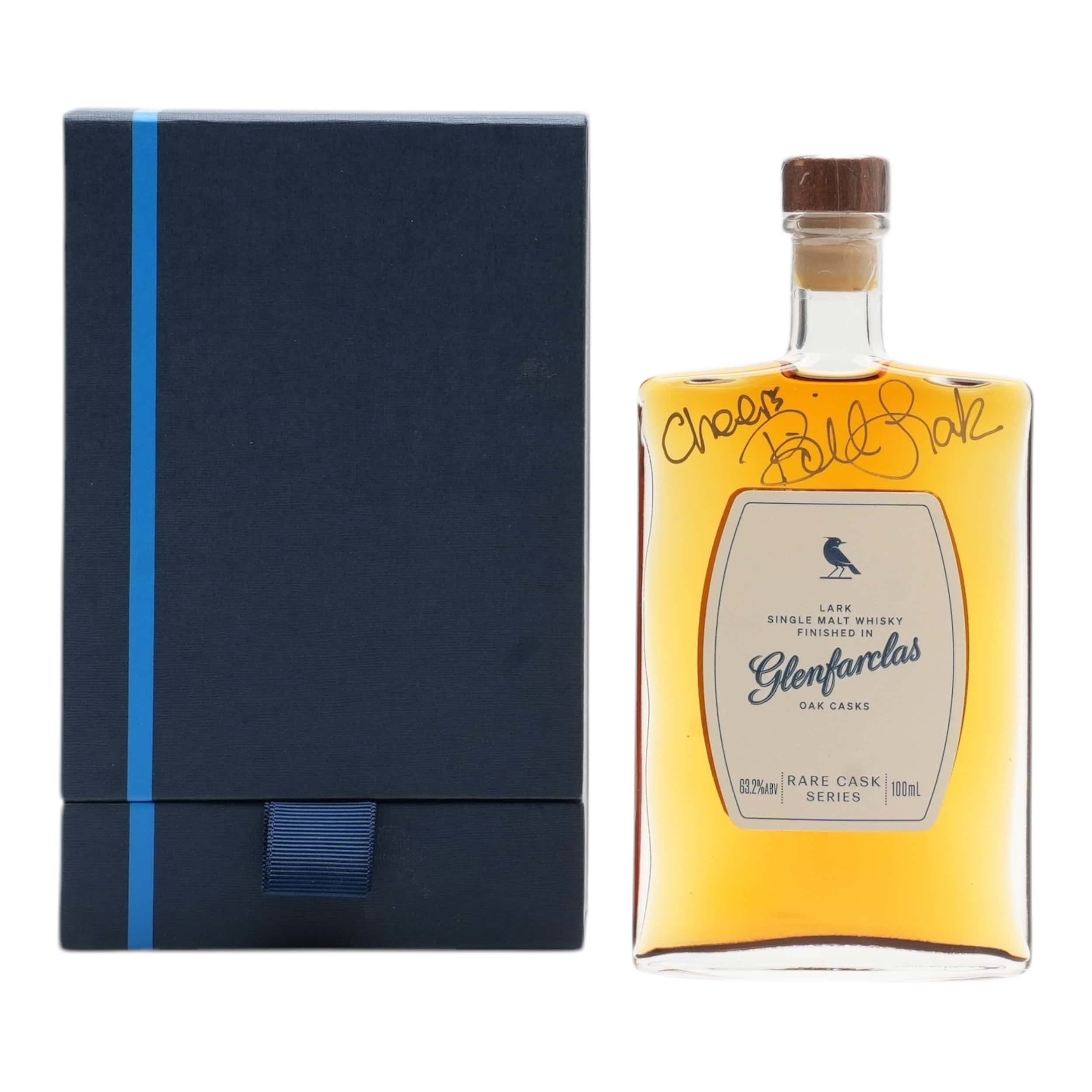 Lark Rare Cask Series Glenfarclas Cask Miniature (100ml) Signed By Bill ...