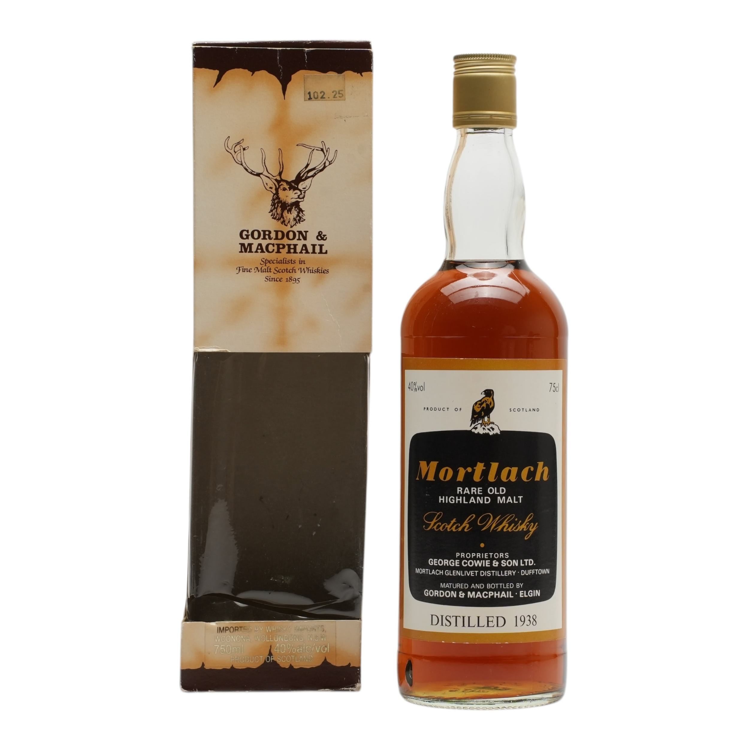 Mortlach 1938 Bottled 1980s // Gordon & Macphail Auction | Australian ...