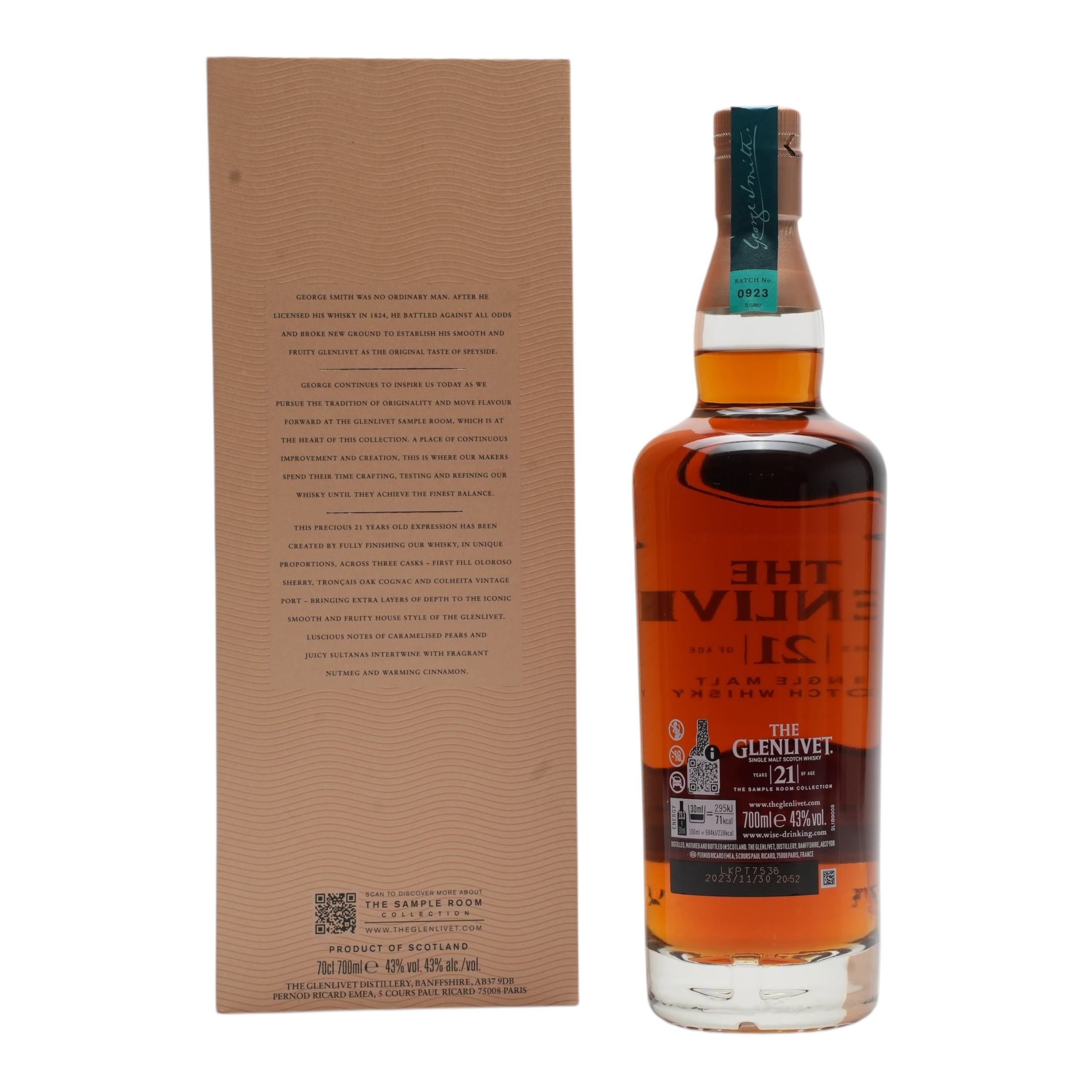 Glenlivet 21 Triple Cask Finish The Sample Room Collection Auction ...