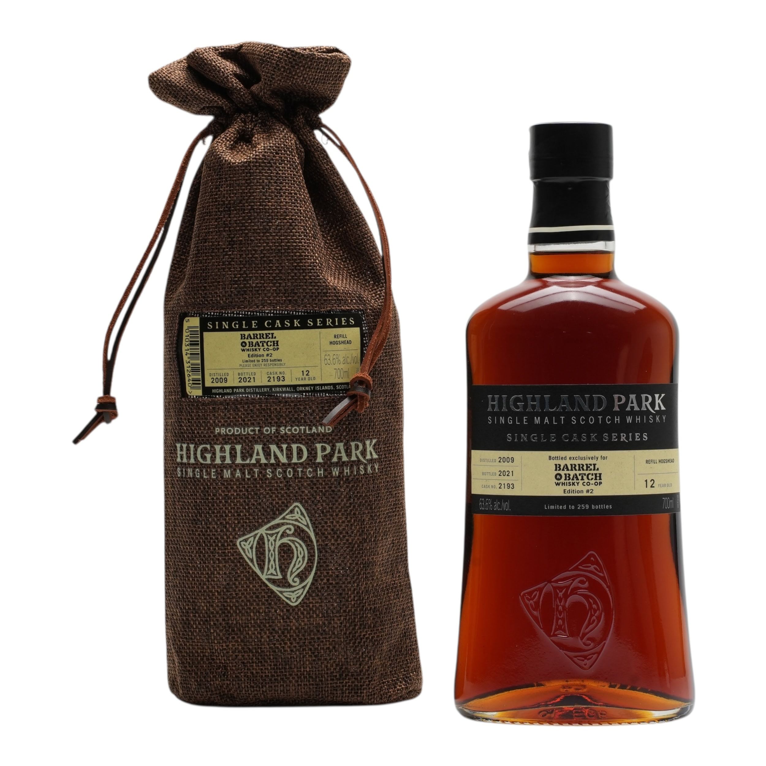 Highland Park 2009 12 Year Old Single Refill Hogshead #2193 For Barrel ...
