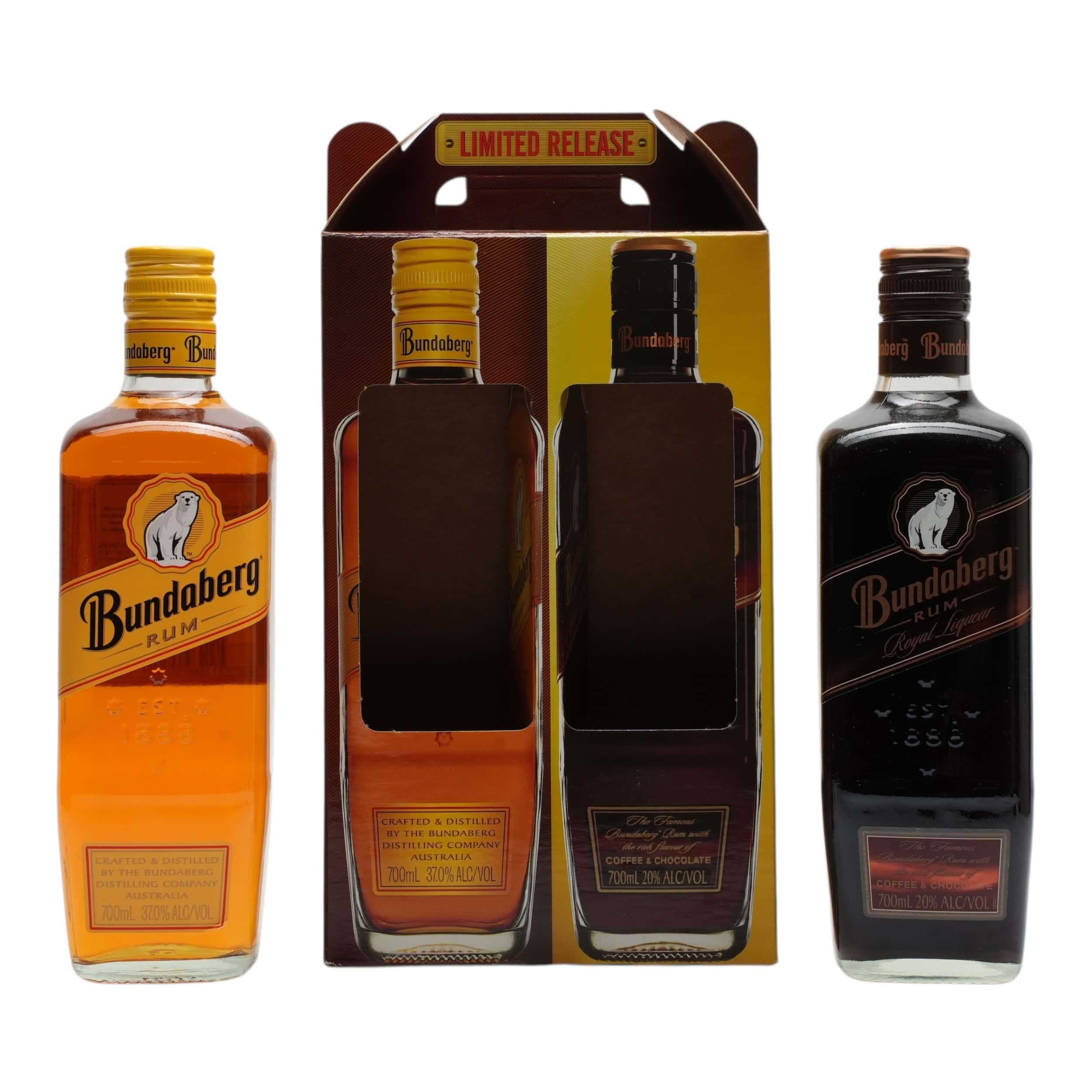Bundaberg Original U.P Rum & Royal Liqueur Giftpack (2x700ml) Auction | Australian Whisky Auctions