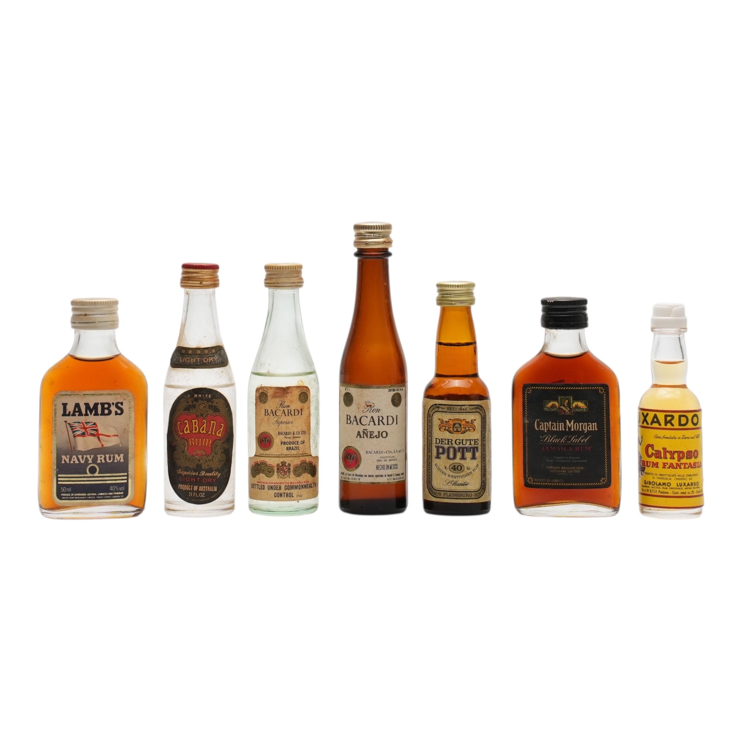 Assorted Vintage Rum Miniatures Auction | Australian Whisky Auctions