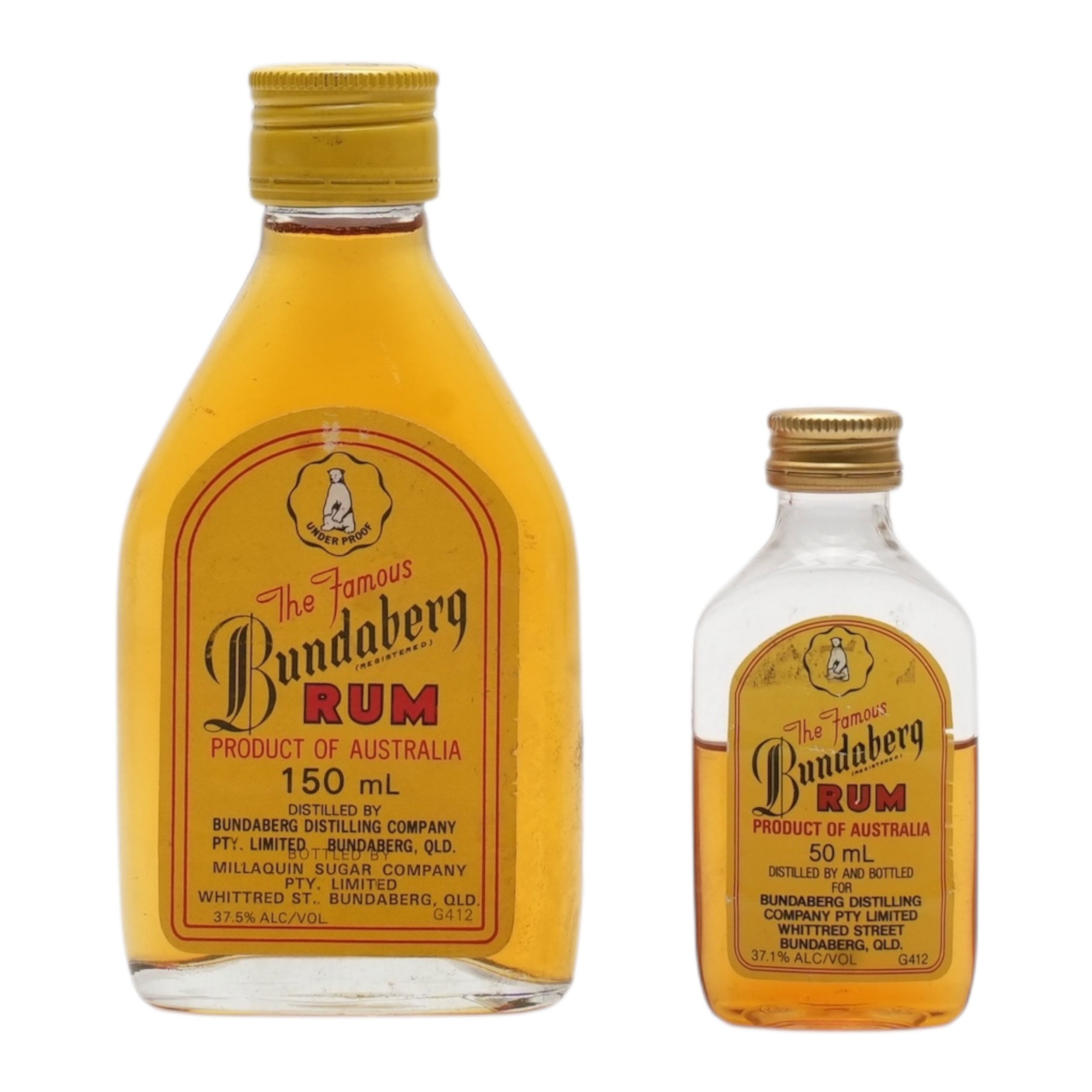 Bundaberg Rum Miniatures (150ml+50ml) Auction | Australian Whisky Auctions