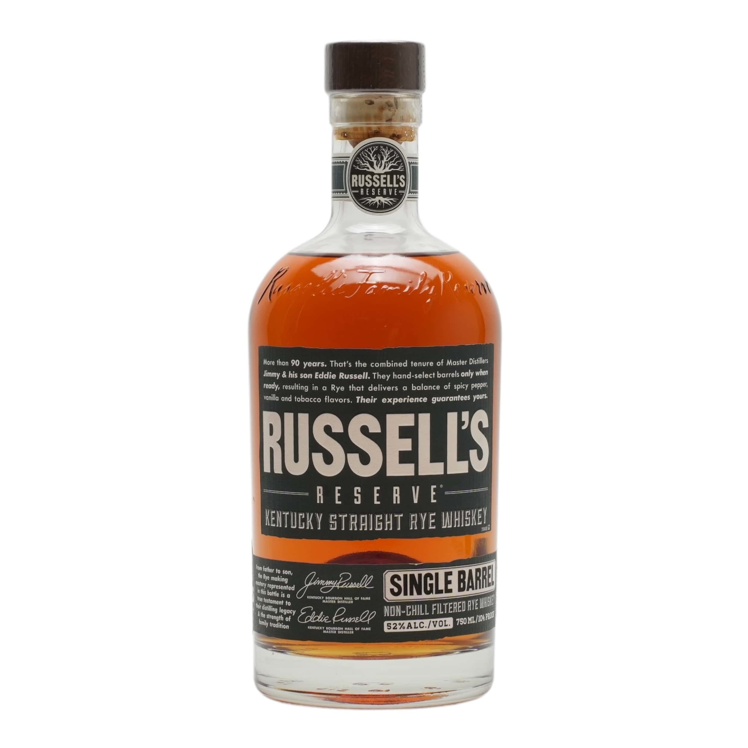 Russell's Reserve Single Barrel Rye Auction | Australian Whisky Auctions