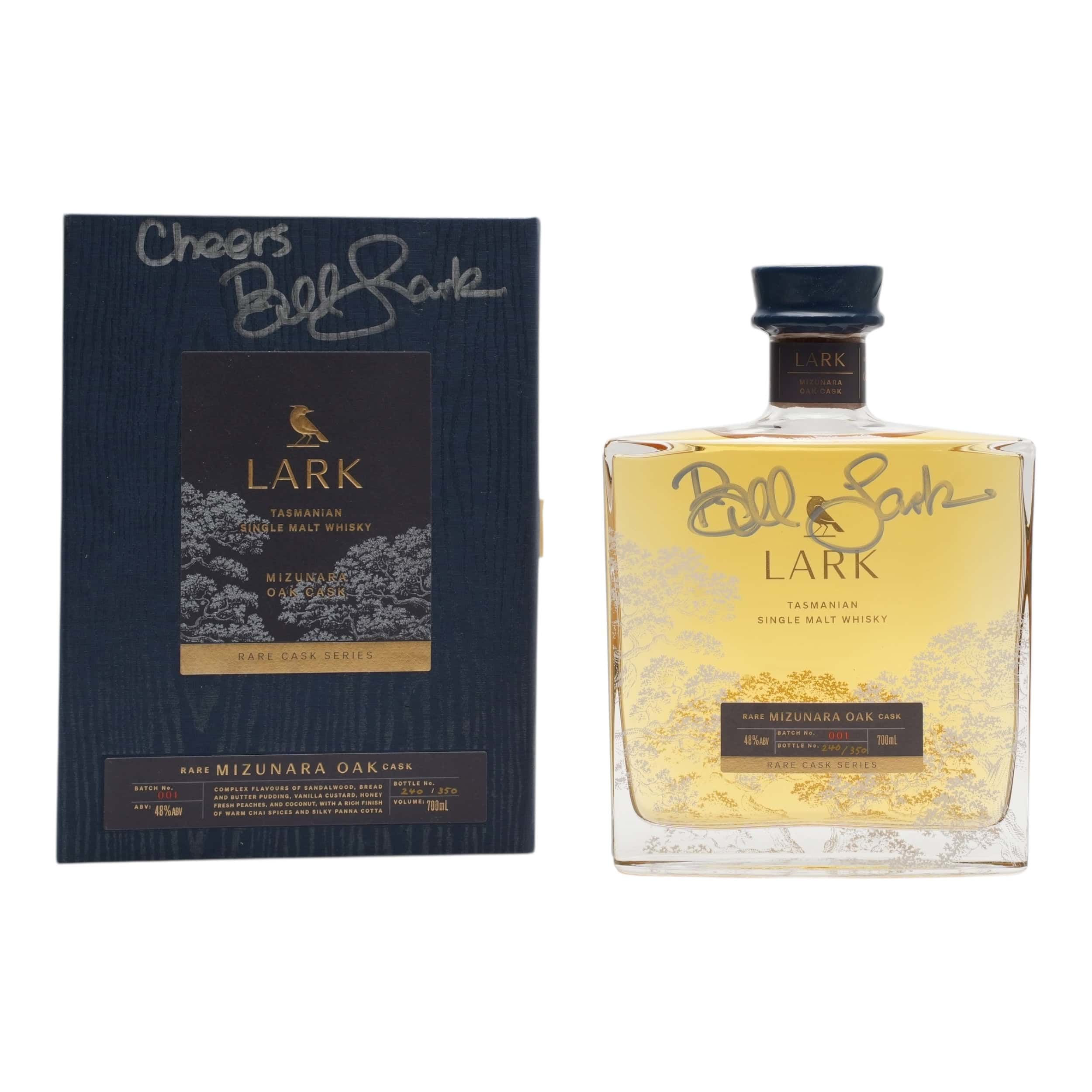 Lark Rare Cask Series Mizunara Oak Cask Batch 1 Signed by Bill Lark ...