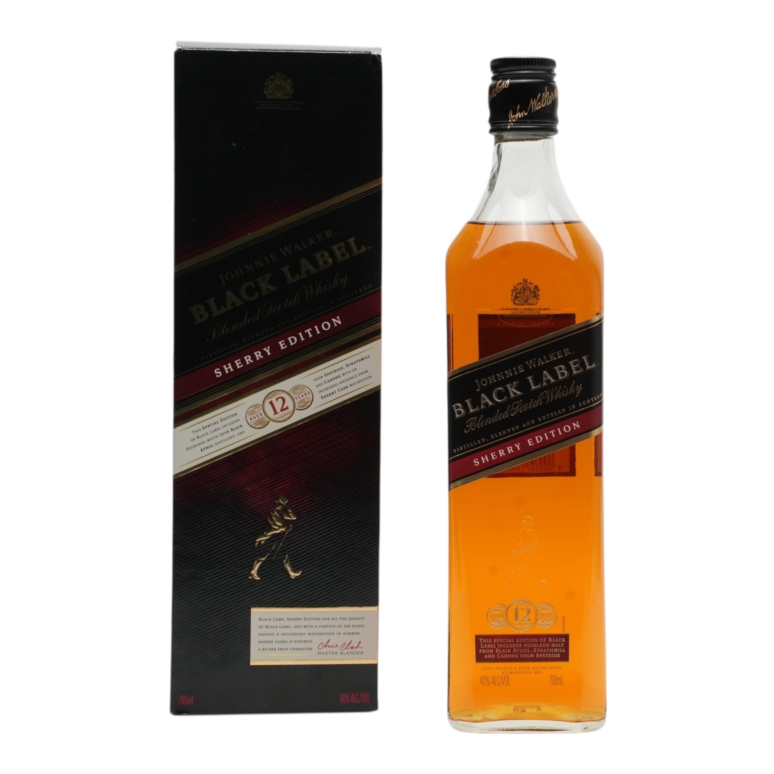 Johnnie Walker Black Label 12 Year Old Sherry Finish Auction ...