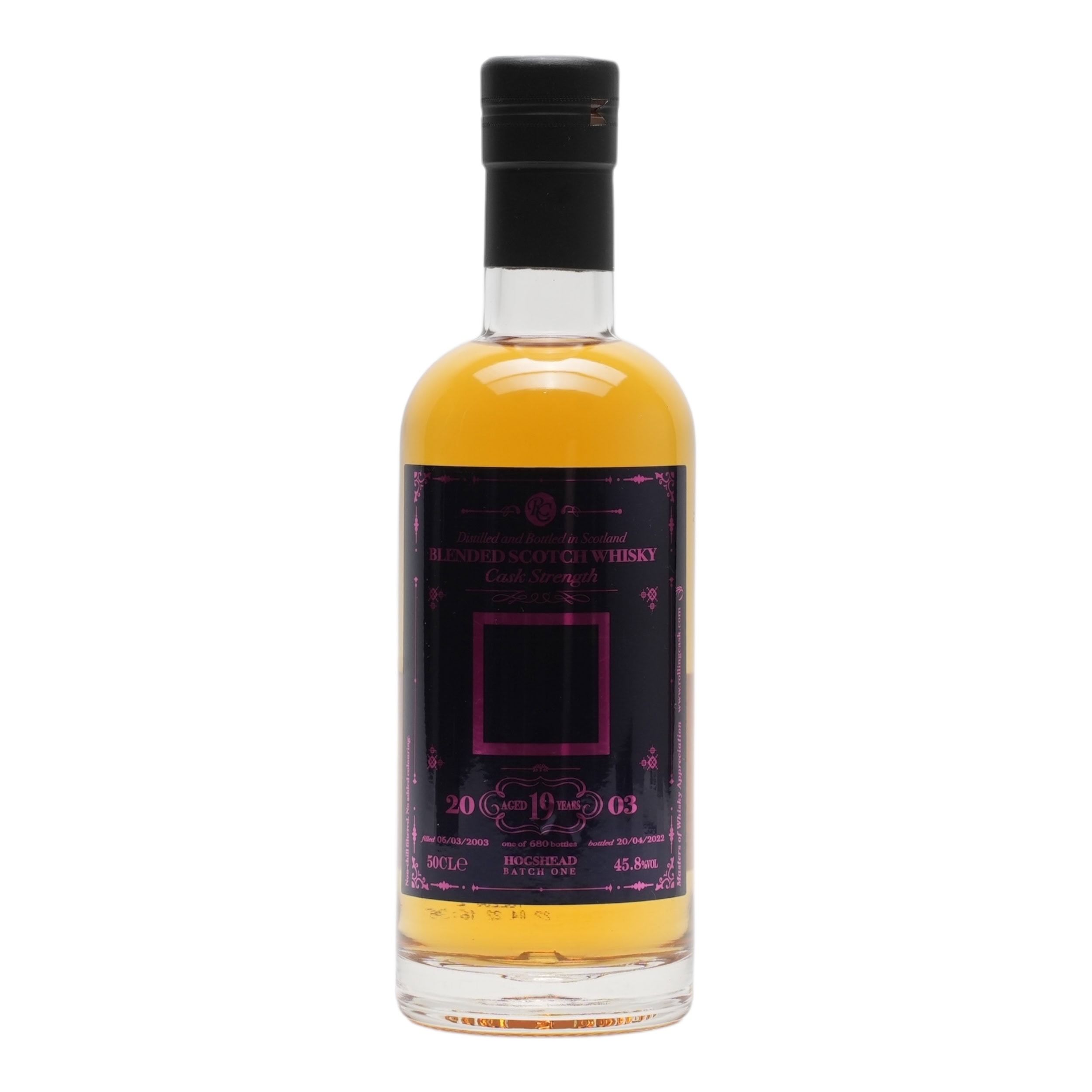Blended Scotch Whisky 2003 19 Year Old Hogshead Batch One (500ml ...