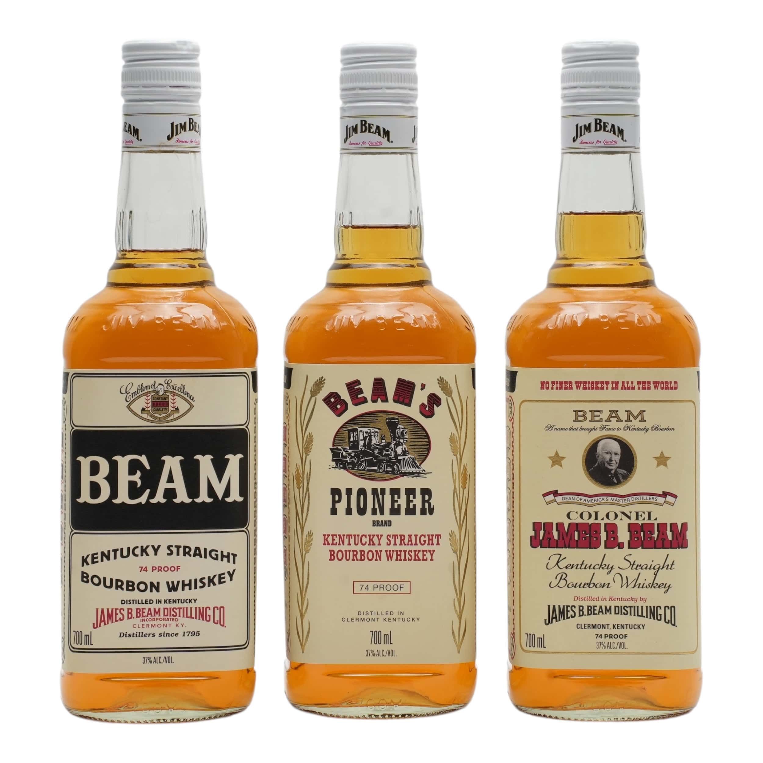 Jim Beam Historical Bottles Collection (3x700ml) Auction | Australian ...