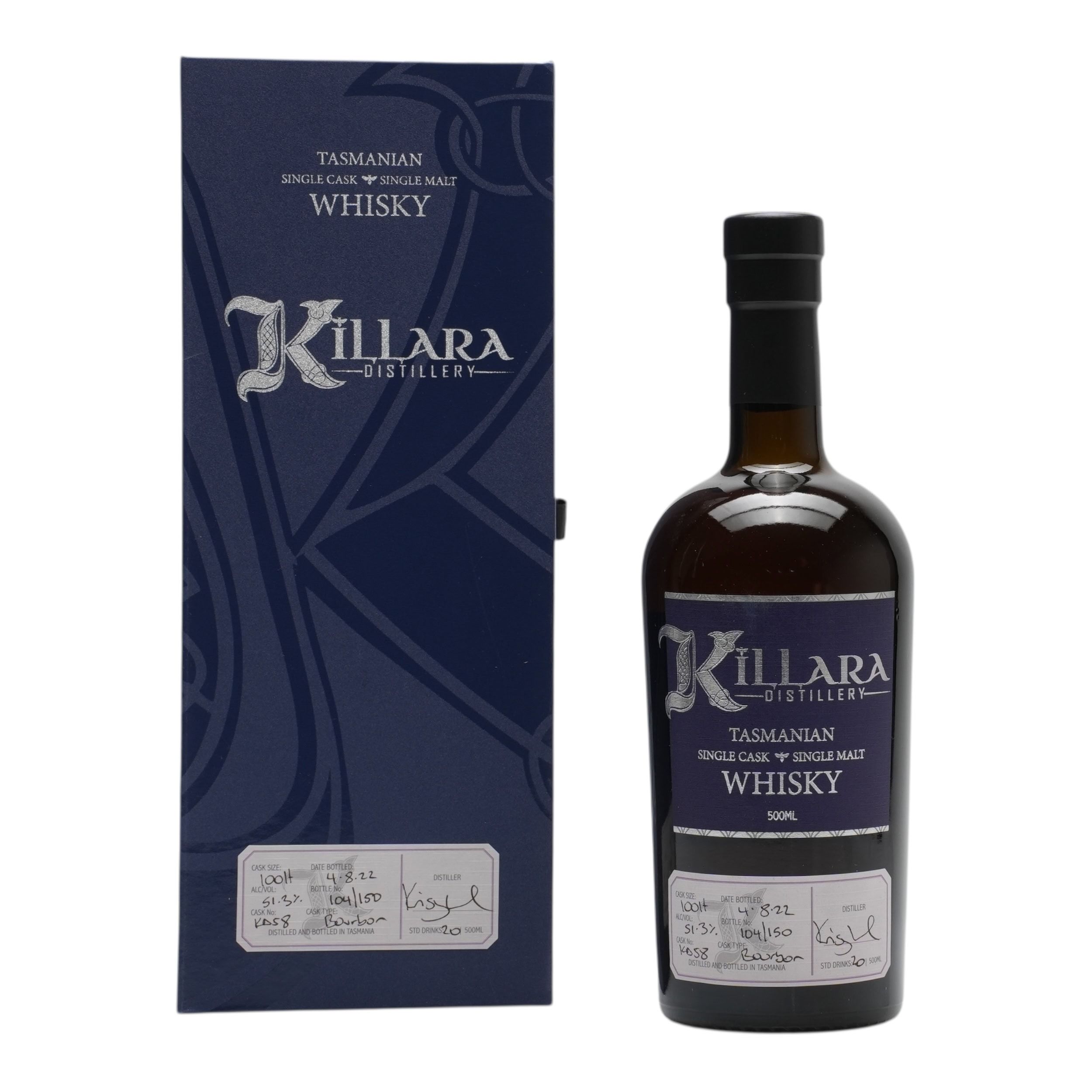 Killara Tasmanian Whisky Week 2022 (TWW) Single Cask KD58 Auction ...