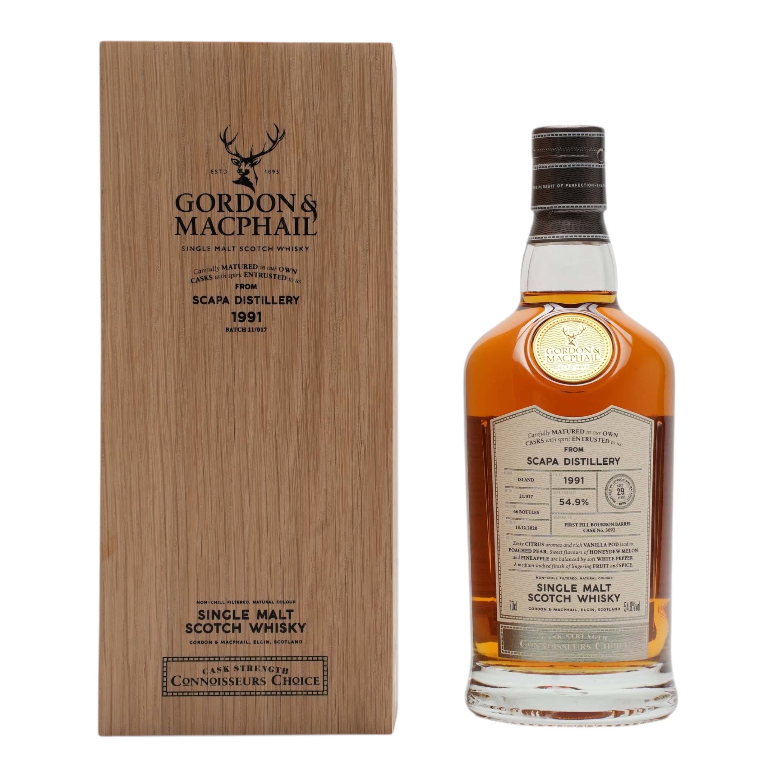 Scapa 1991 29 Year Old Single First Fill Bourbon Barrel #3092 ...
