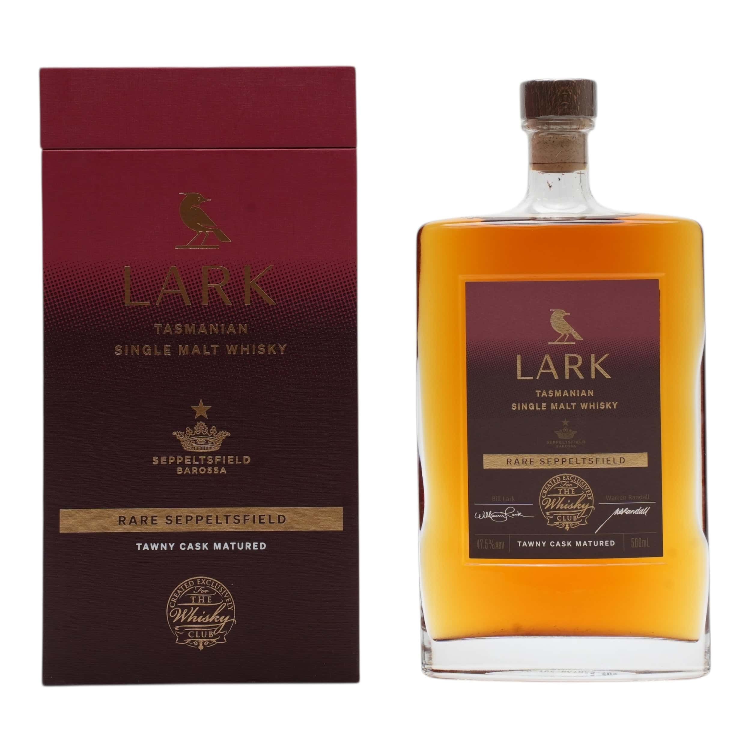 Lark Rare Seppeltsfield Tawny Cask Matured // The Whisky Club (500ml ...