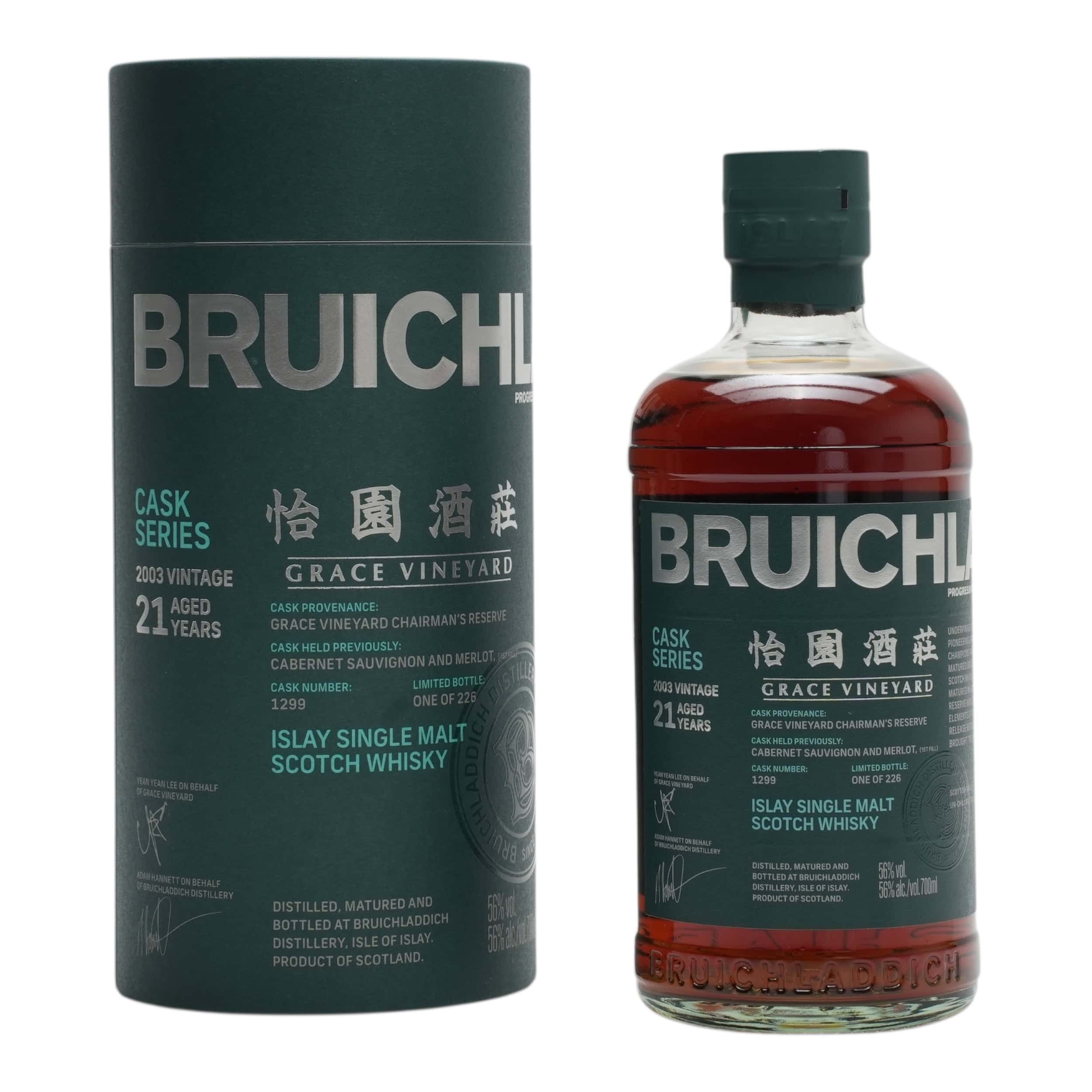 Bruichladdich 2003 21 Year Old Cask Series First Fill Wine Cask 1299 ...