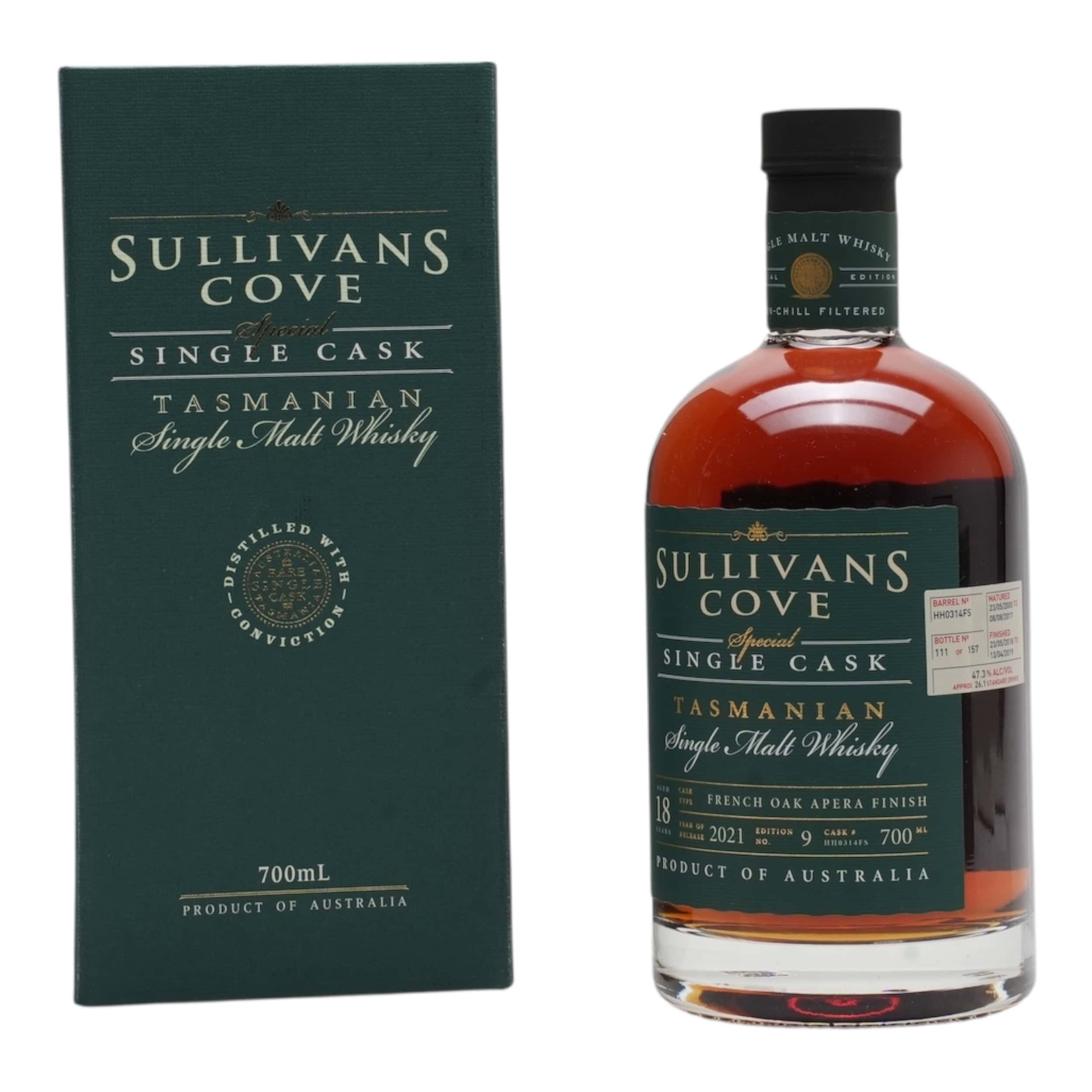 Sullivans Cove 18 Year Old Special Cask Edition #9 HH0314FS Auction ...