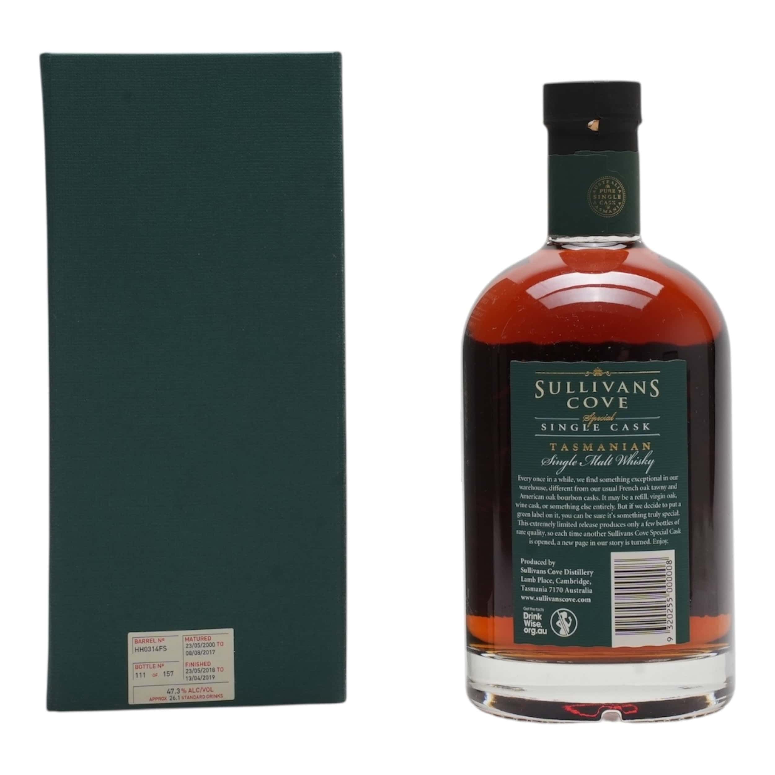Sullivans Cove 18 Year Old Special Cask Edition #9 HH0314FS Auction ...