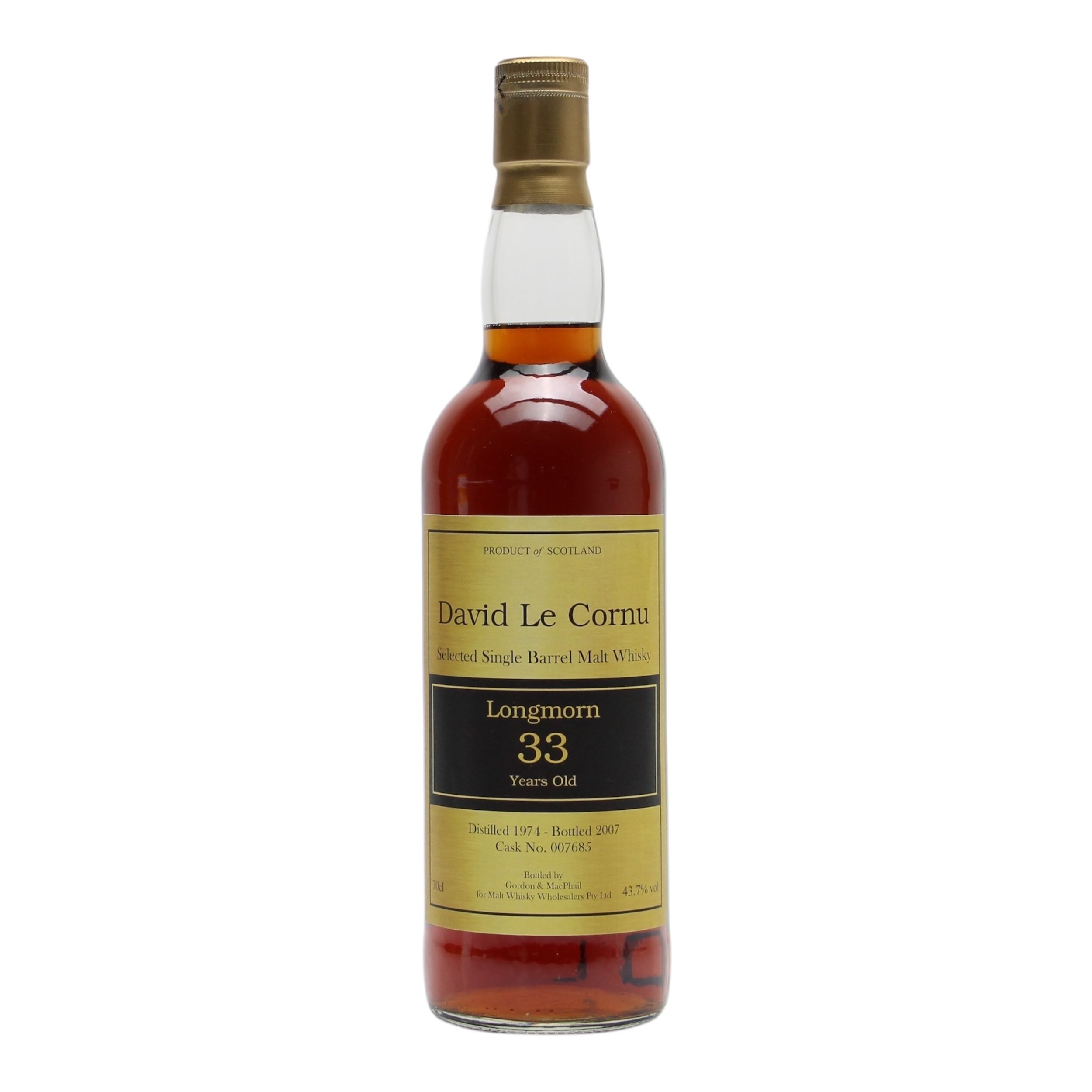 Longmorn 1974 33 Year Old // David Le Cornu Auction | Australian Whisky ...