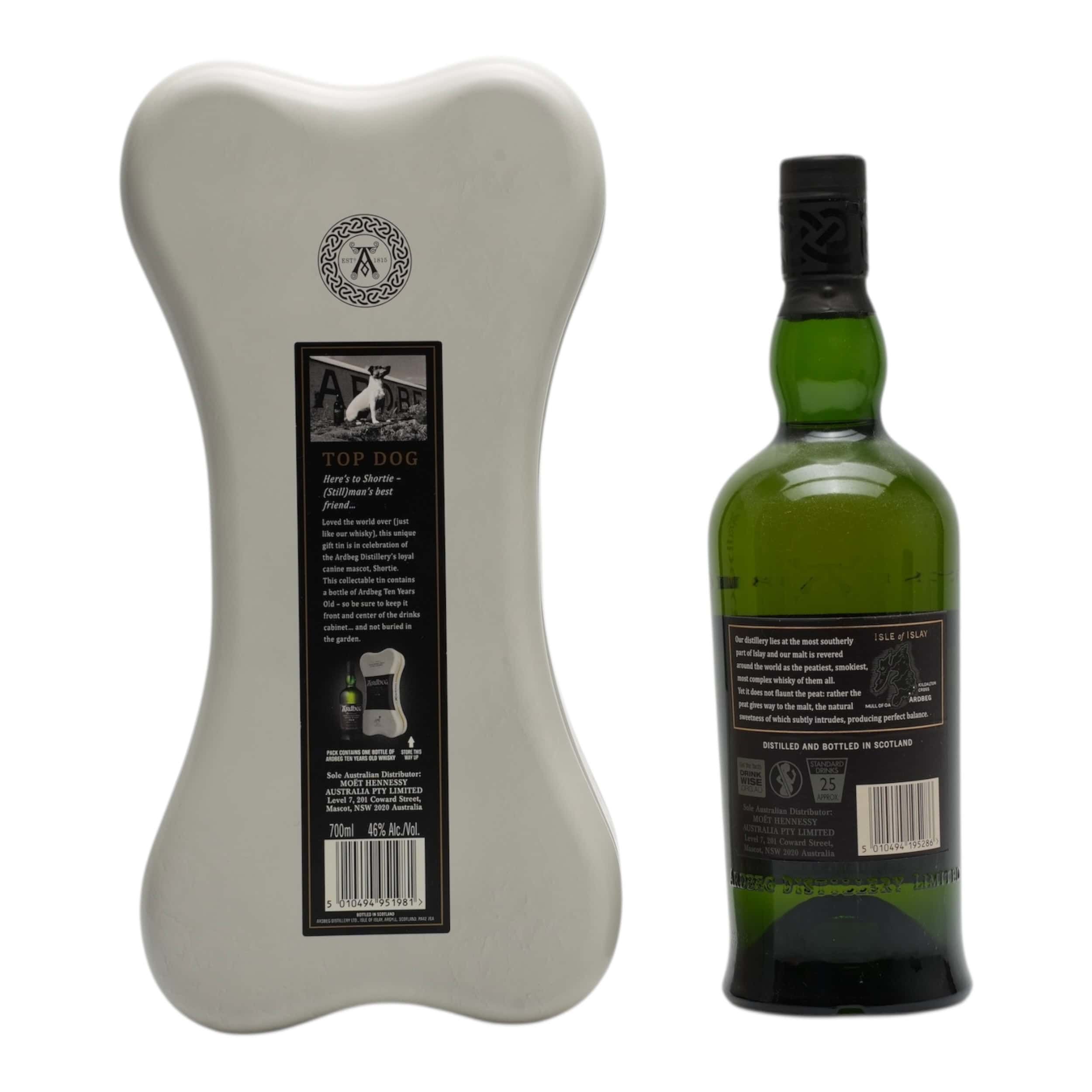 Ardbeg 10 Year Old Dog Bone Tin Auction | Australian Whisky Auctions
